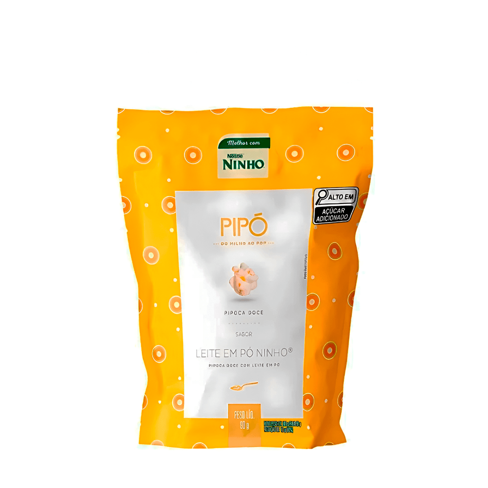 Pipoca Gourmet Sabor Leite em Pó Ninho Pipó – 90g - Casa Santa Luzia