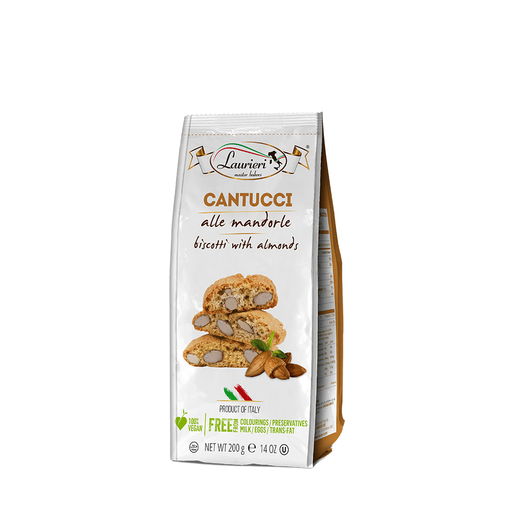 Cookies Cantucci de Amêndoas Laurieri - 200g - Casa Santa Luzia