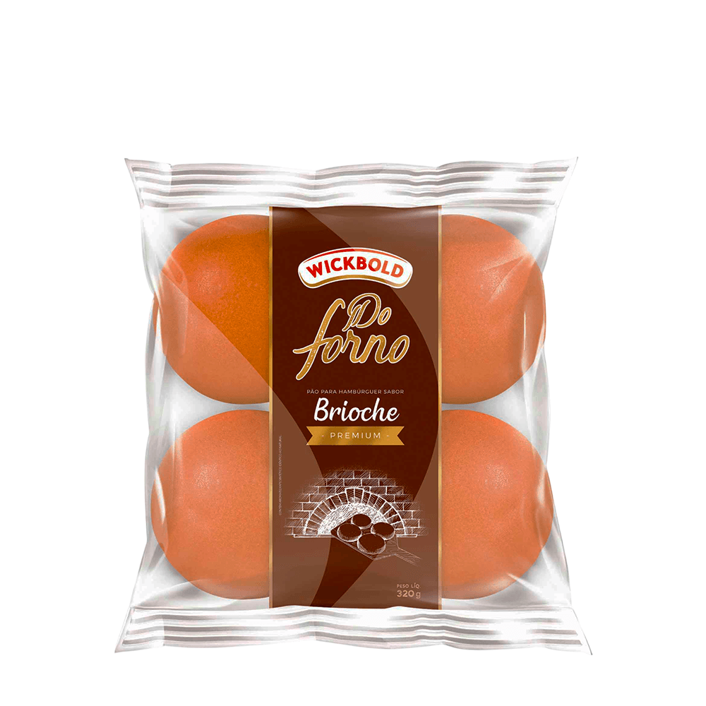 Pão de Hambúrguer Brioche Wickbold Do Forno -320g - Casa Santa Luzia