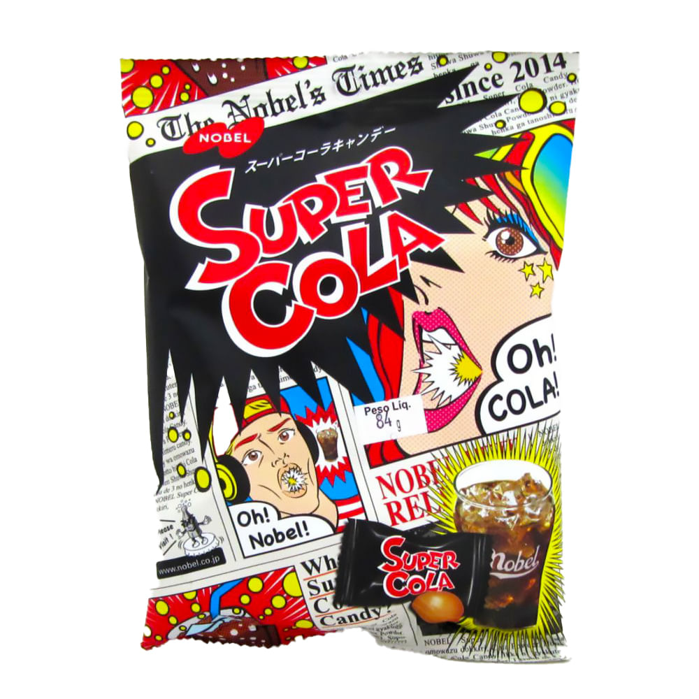 Bala Super Cola Candy Nobel 88g - Casa Santa Luzia