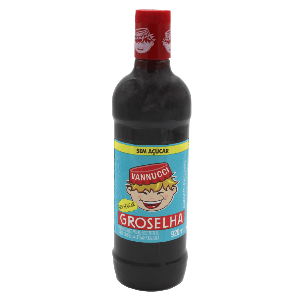 Xarope de Groselha Sem Açucar Vannucci 920ml - Casa Santa Luzia